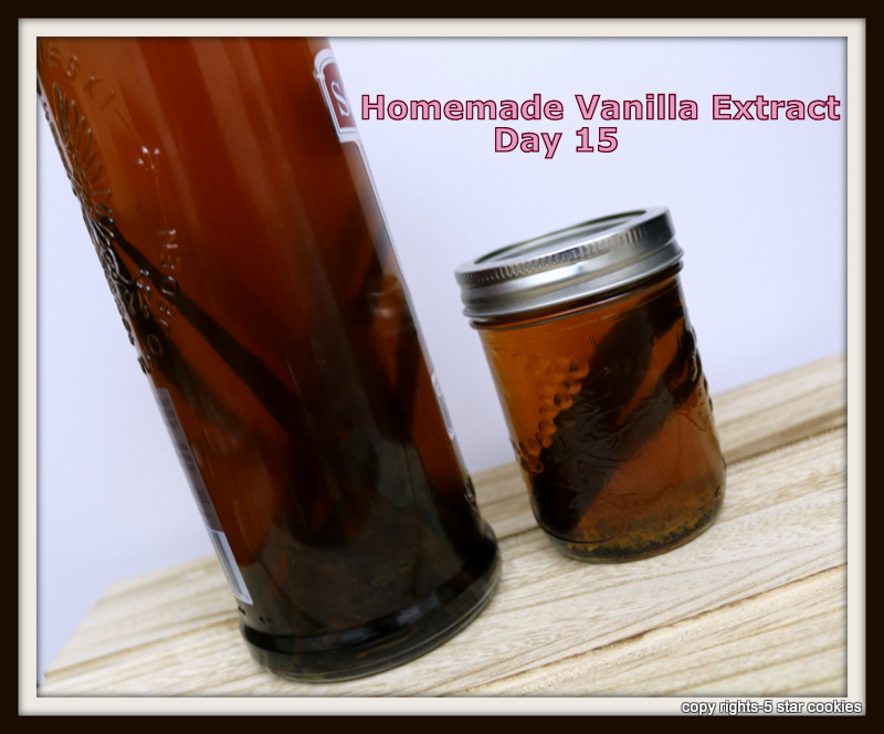 Homemade Vanilla Extract - Day 15 Update - 5 Star Cookies