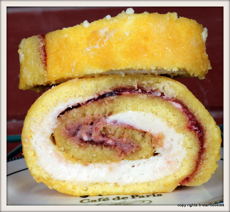 Raspberry White Chocolate Roulade-Taste of heaven - 5 Star Cookies