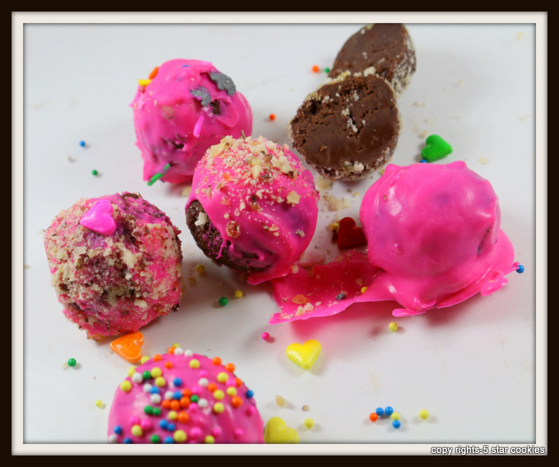 Pink Nutella Chocolate Truffles - 5 Star Cookies