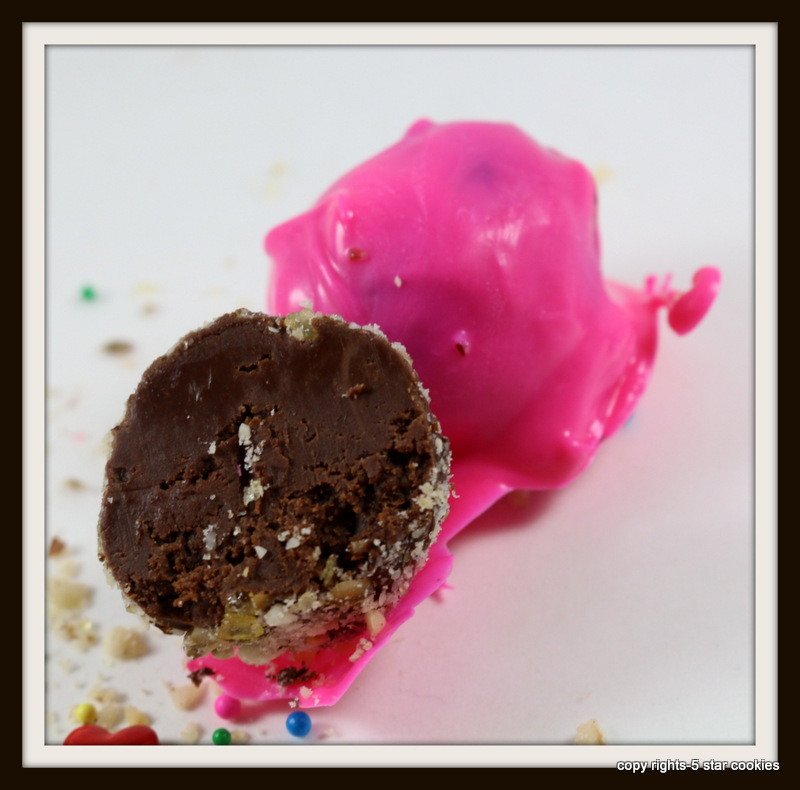 Pink Nutella Chocolate Truffles - 5 Star Cookies