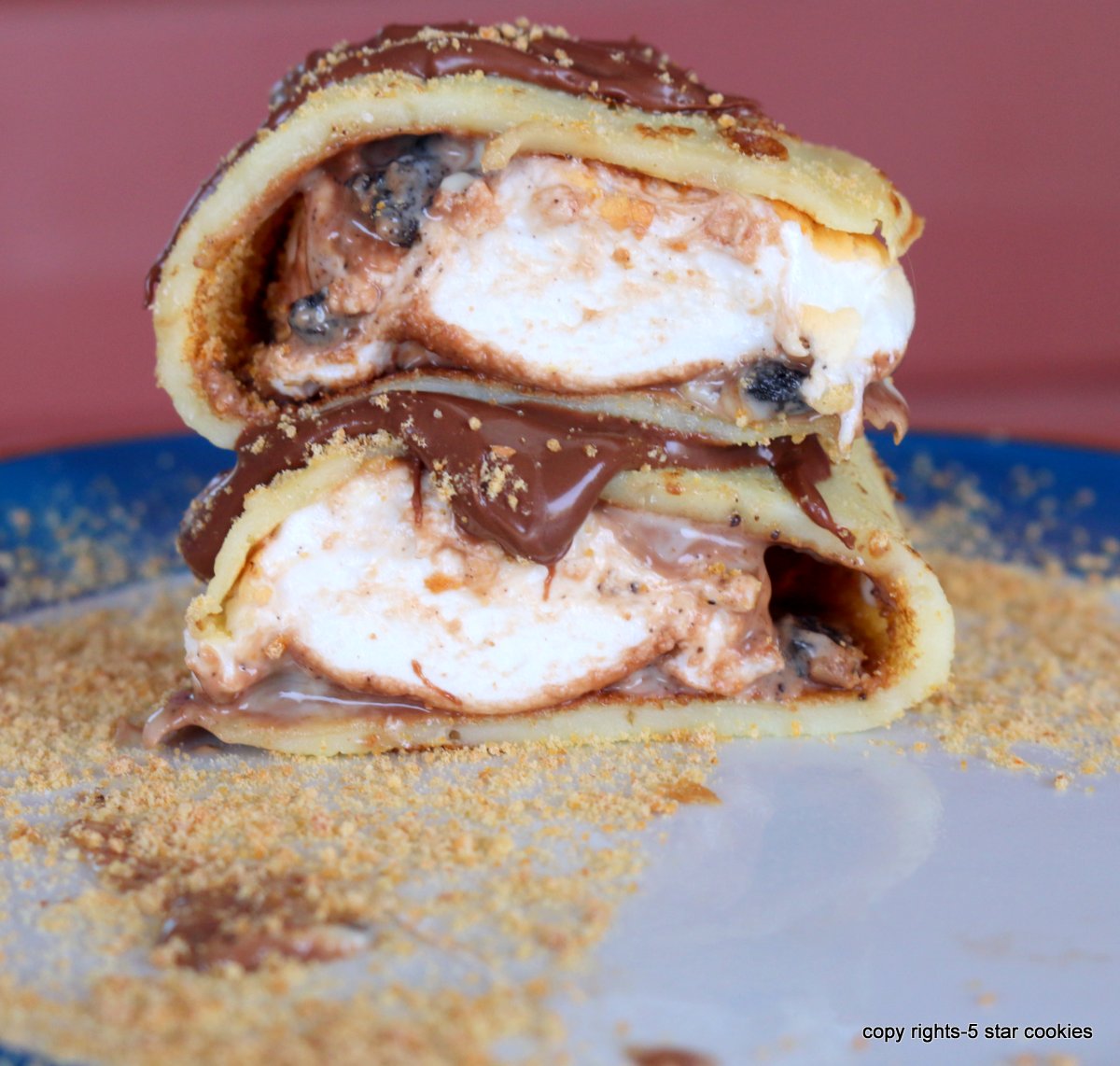 S'Mores Crepes - Dessert Crepes for YOU - 5 Star Cookies