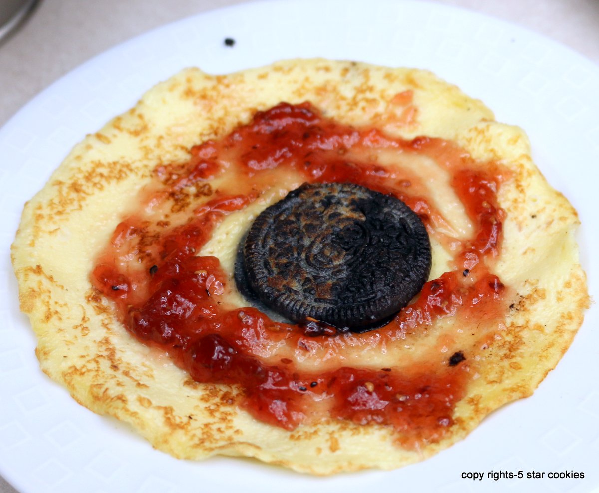 Oreo Breakfast Crepes - Dessert Recipe - 5 Star Cookies