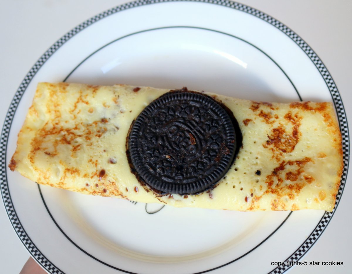 Oreo Breakfast Crepes - Dessert Recipe - 5 Star Cookies