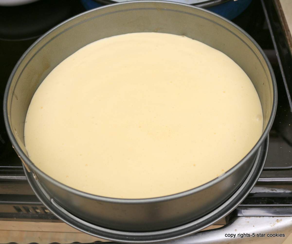 Sponge Cake 6 inch pan - How to make it - 5 Star Cookies