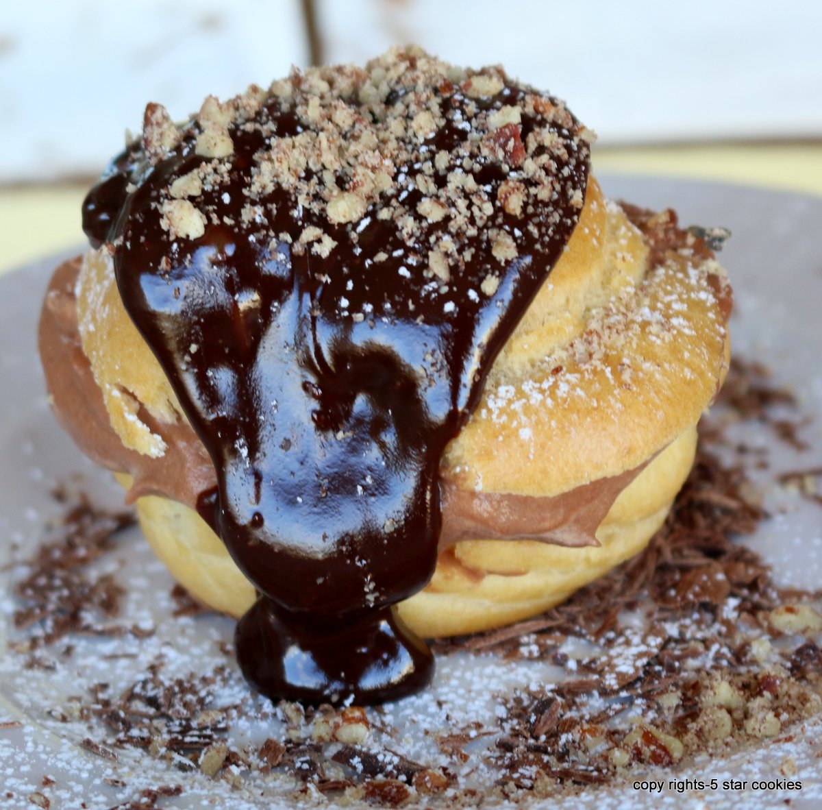 Chocolate Nutella Cream Puffs-French Best - 5 Star Cookies