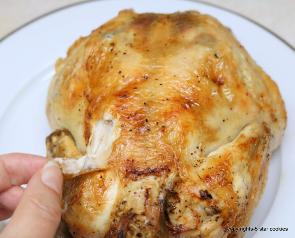 Oven Roasted Whole Chicken - Best Chicken Recipe - 5 Star Cookies