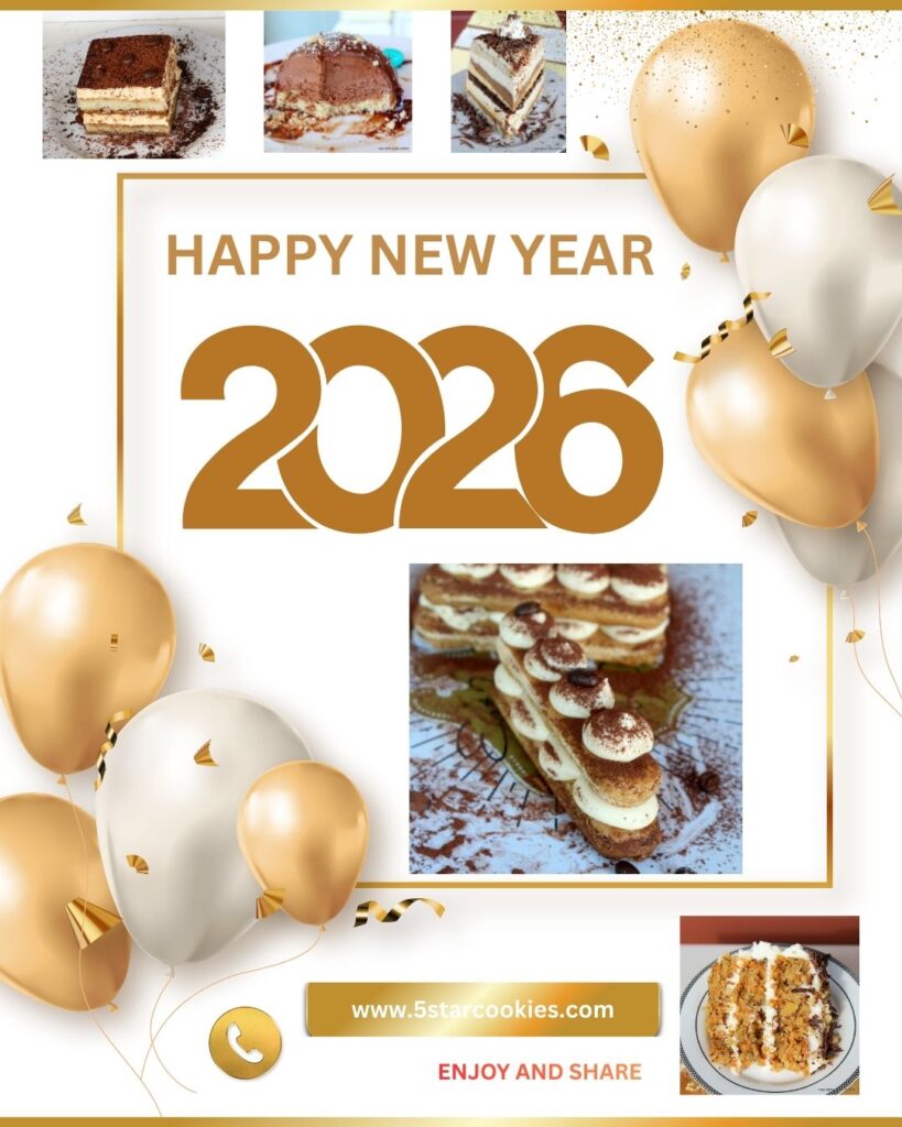 Happy New Year - Love Chocolate Bundt Cake - 5 Star Cookies